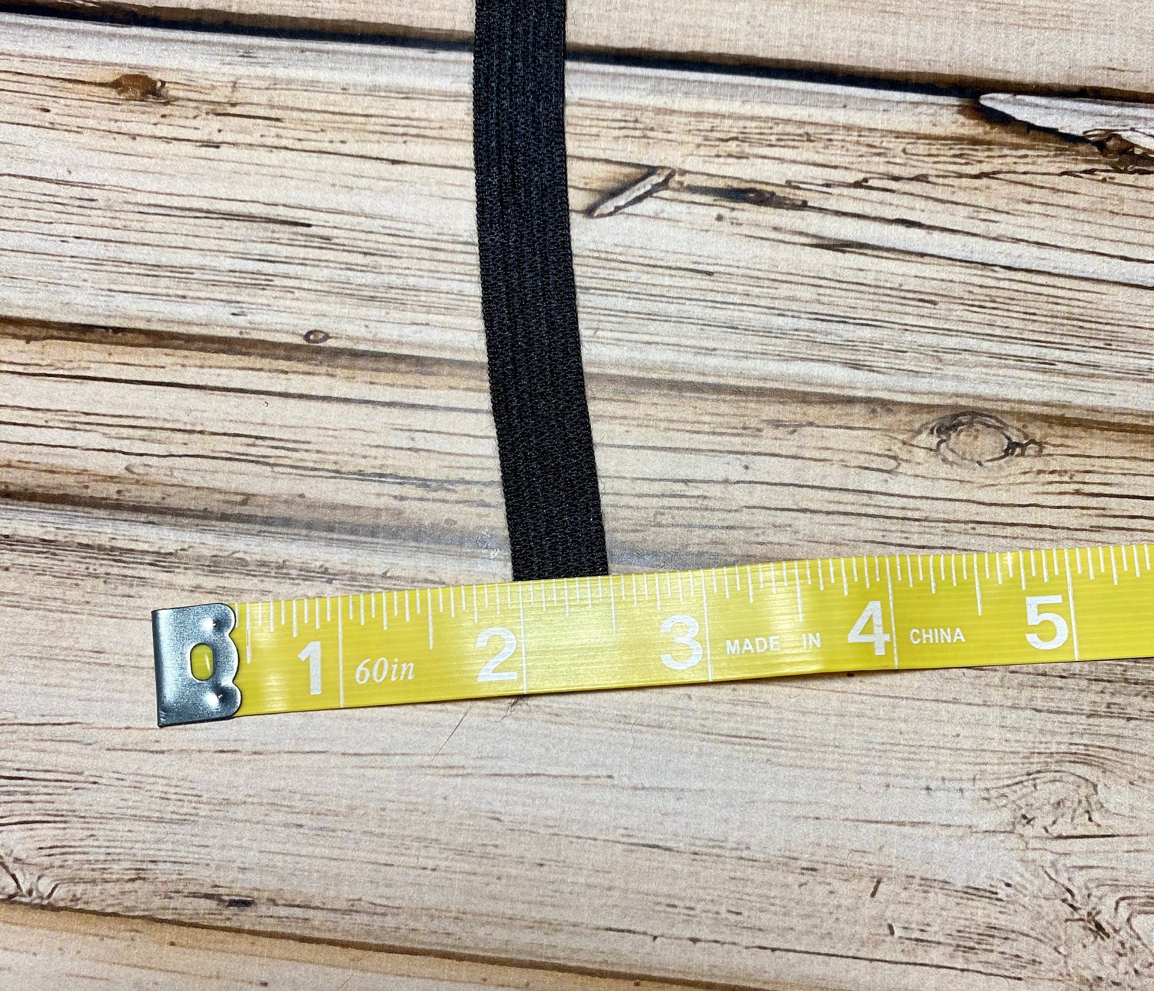 1/2 Inch Soft Knitted Elastic- 12 Inches / 1 Ft - Black or off White ...