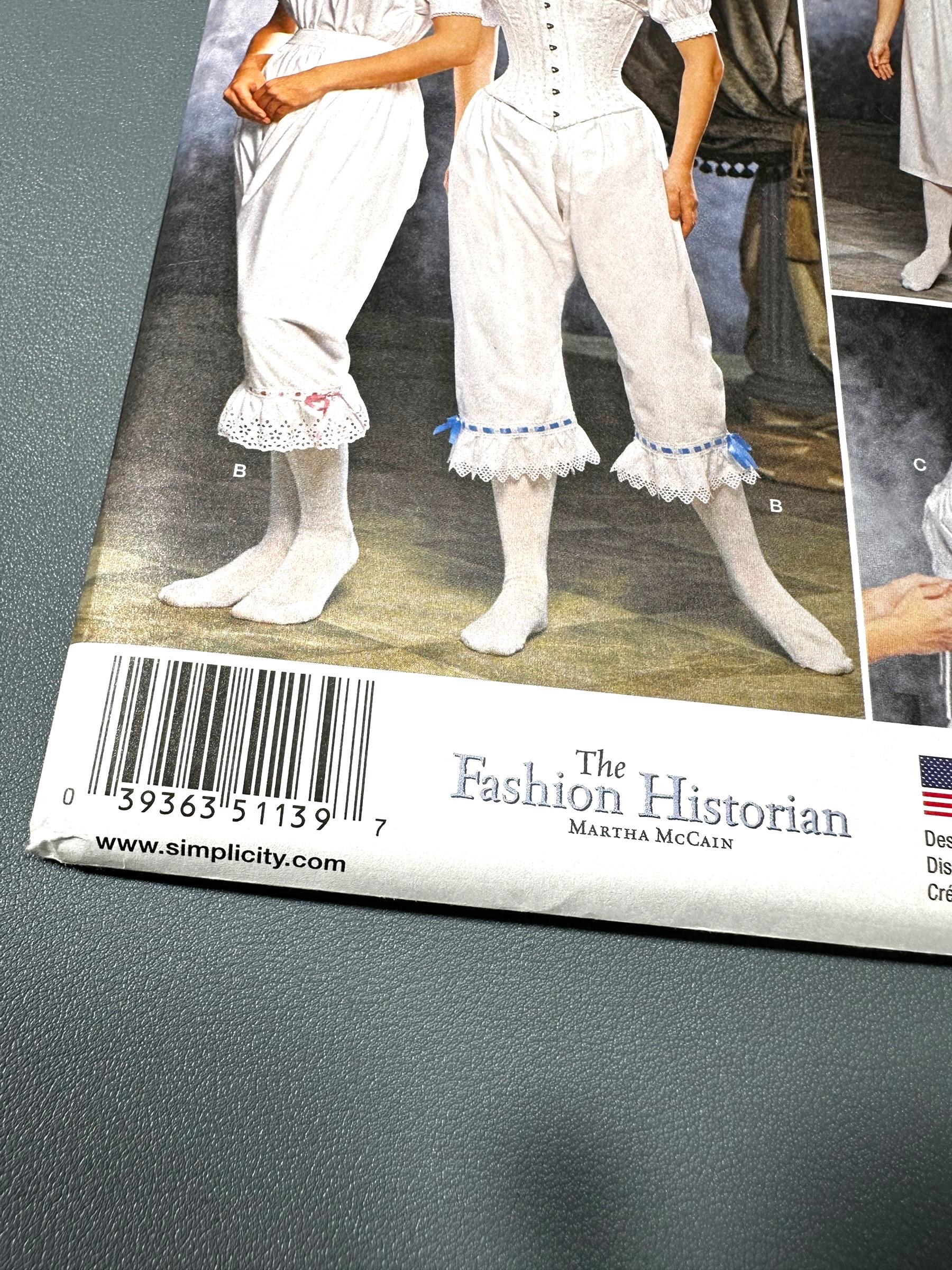 Historical Civil War Undergarments, Sizes 6-12. Fashion Historian ...