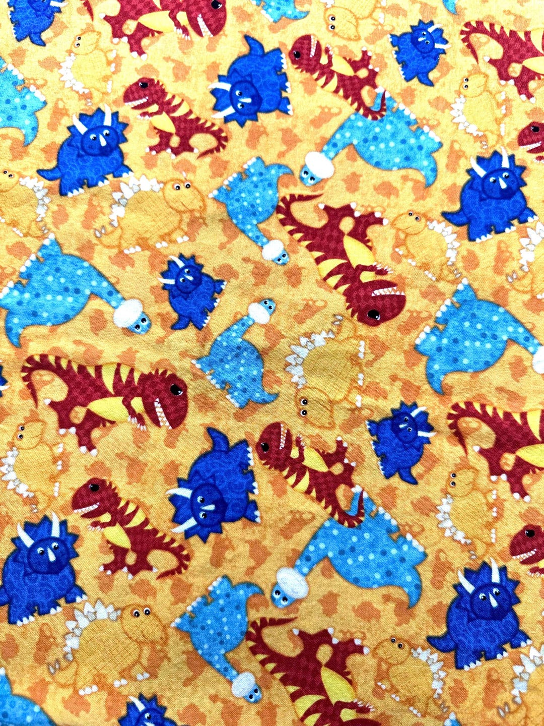 Have You Seen My Dinosaur Orange Jennifer Pugh Wilmington Prints Quilting Cotton Fabric. Dinos ...