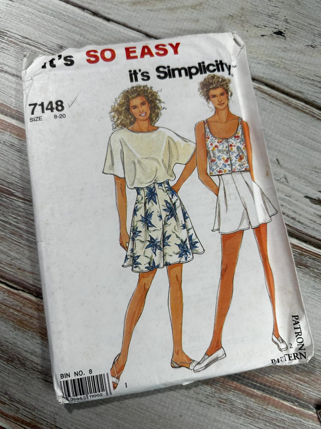 Women’s Wide Leg Shorts Sleeveless Top Shirts Sizes 8-20 Paper Sewing ...