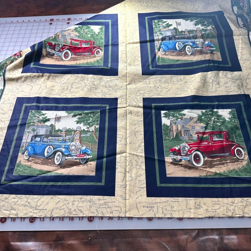 Classic Car Fabric - Etsy