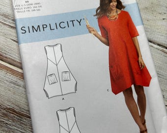 Women’s Plus Duster Kimono Jacket Buttoned Midriff. Sizes 14-22. Paper ...