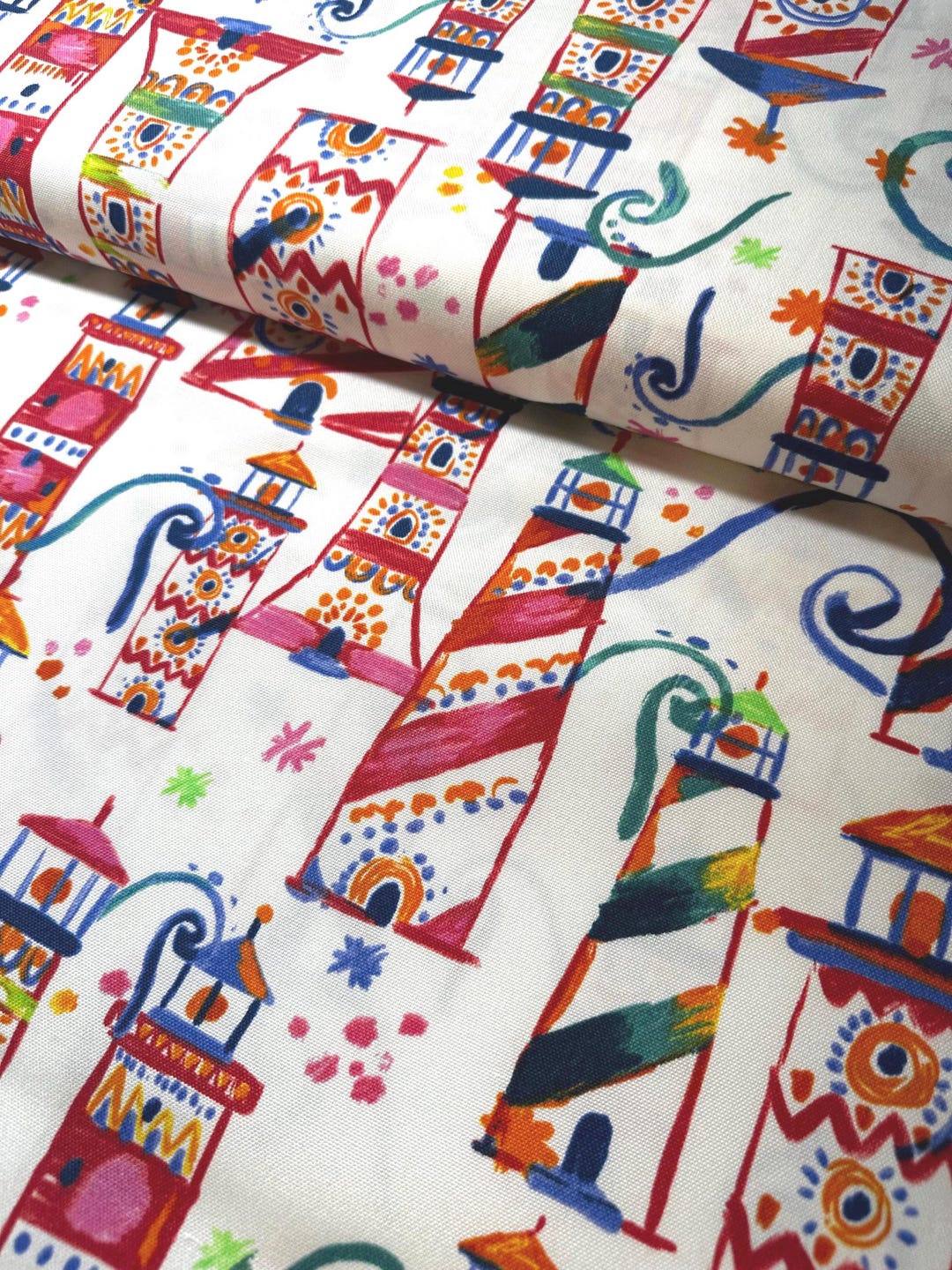 Lighthouse Jubilee Novelty UV Fade Resist Outdoor Fabric 54 Inch ...
