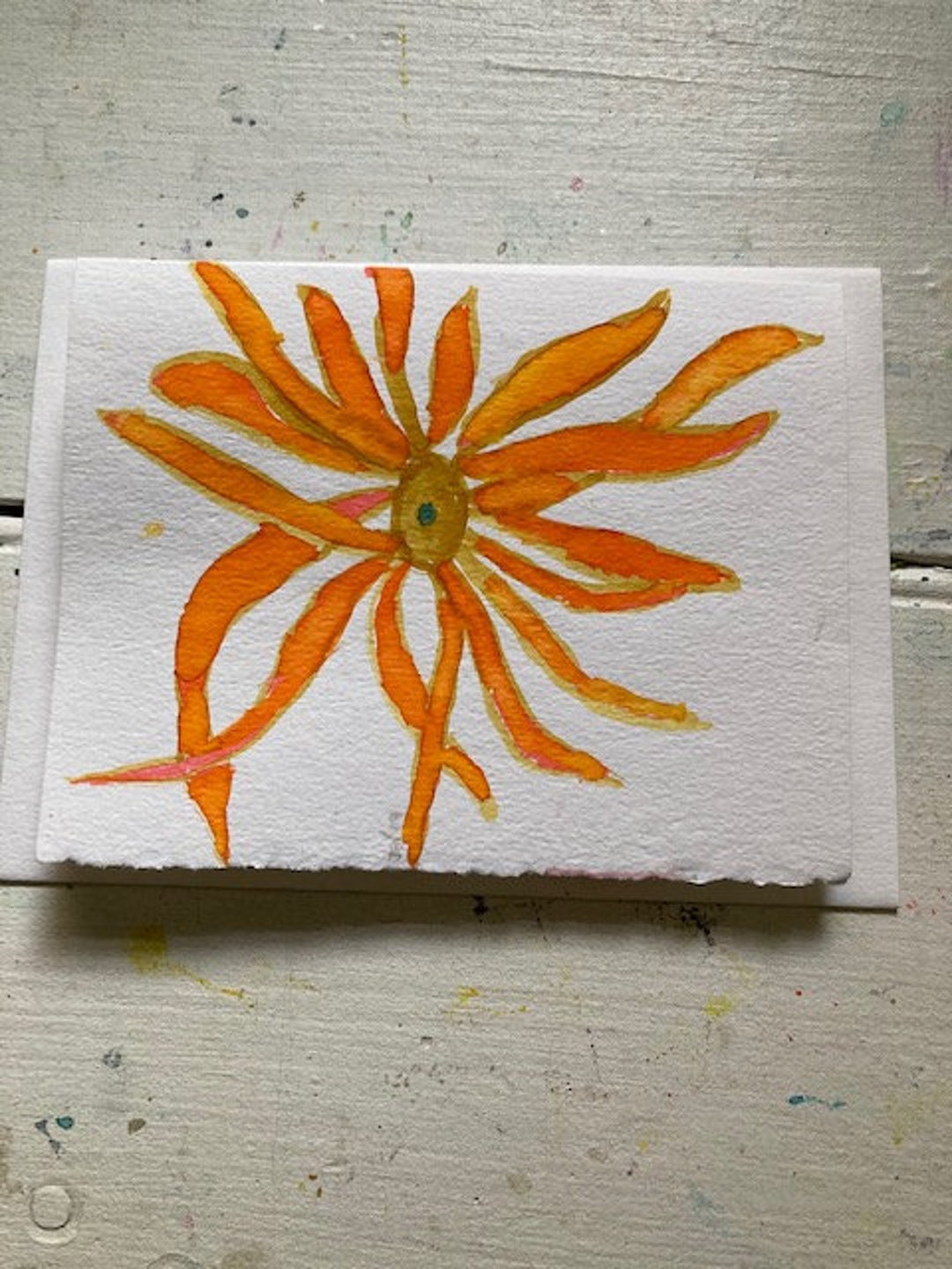 Lotus Flower Note Card - Etsy