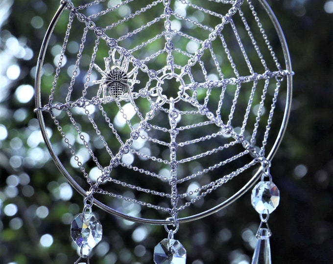 Spider's Web Chainmaille Wall Hanging and Sun Catcher - Etsy