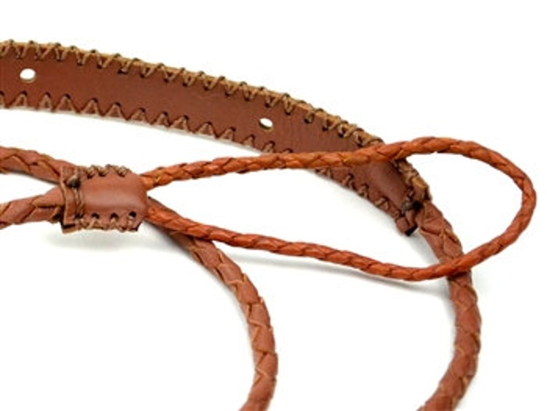 Leather Mandolin Strap Round Braided Brown Leather Handmade - Etsy UK