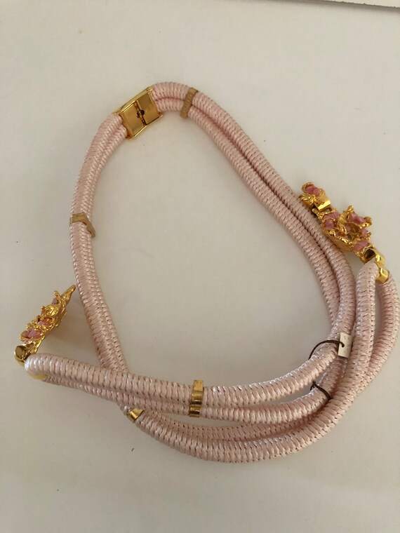 FRANKLAB PARIS vintage belt elasticated rope buckle A… - Gem