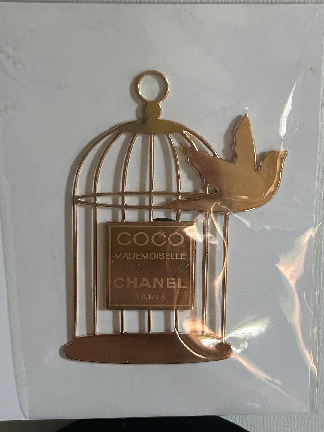 Chanel Coco Mademoiselle Gold Metal Bird Cage Pin - Etsy
