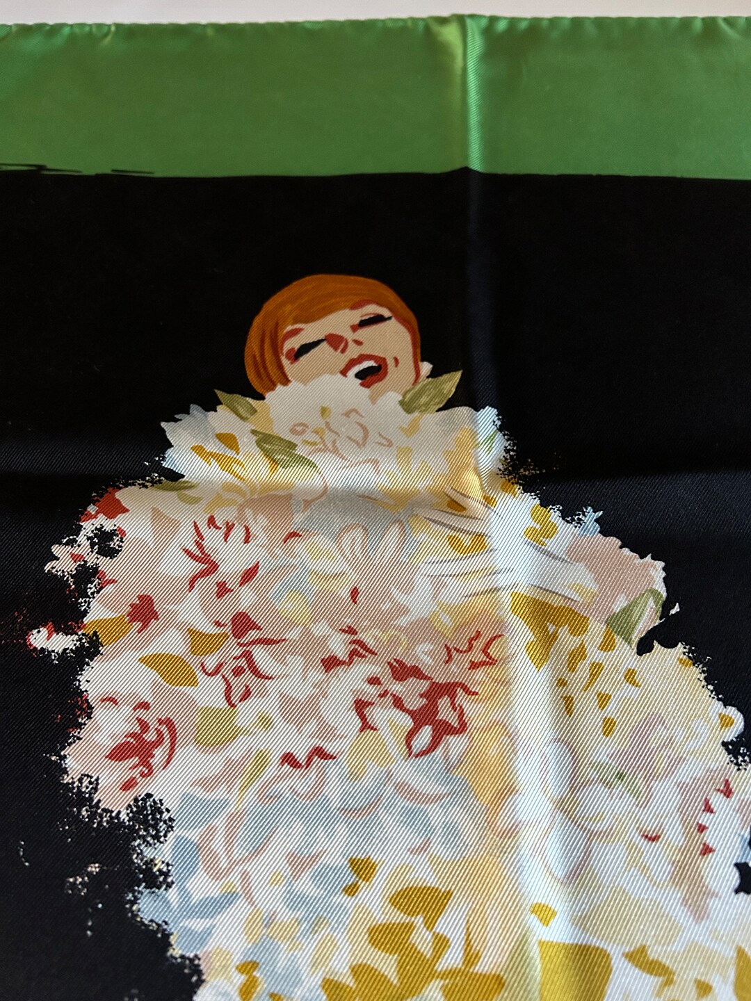 Christian Dior Silk Scarf Diorissimo René Gruau Rare and Iconic 1970s ...