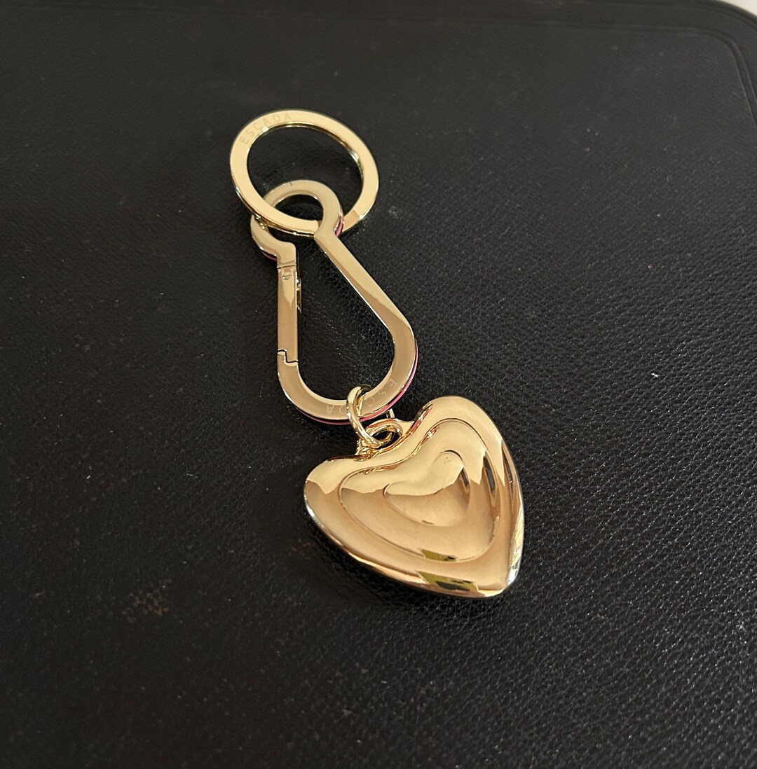 Escada Iconic Gold Heart Keyring 2000s - Etsy