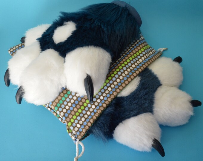 Super Soft Fursuit Paws Custom Any Color, Light Weight, Puffy Paws ...