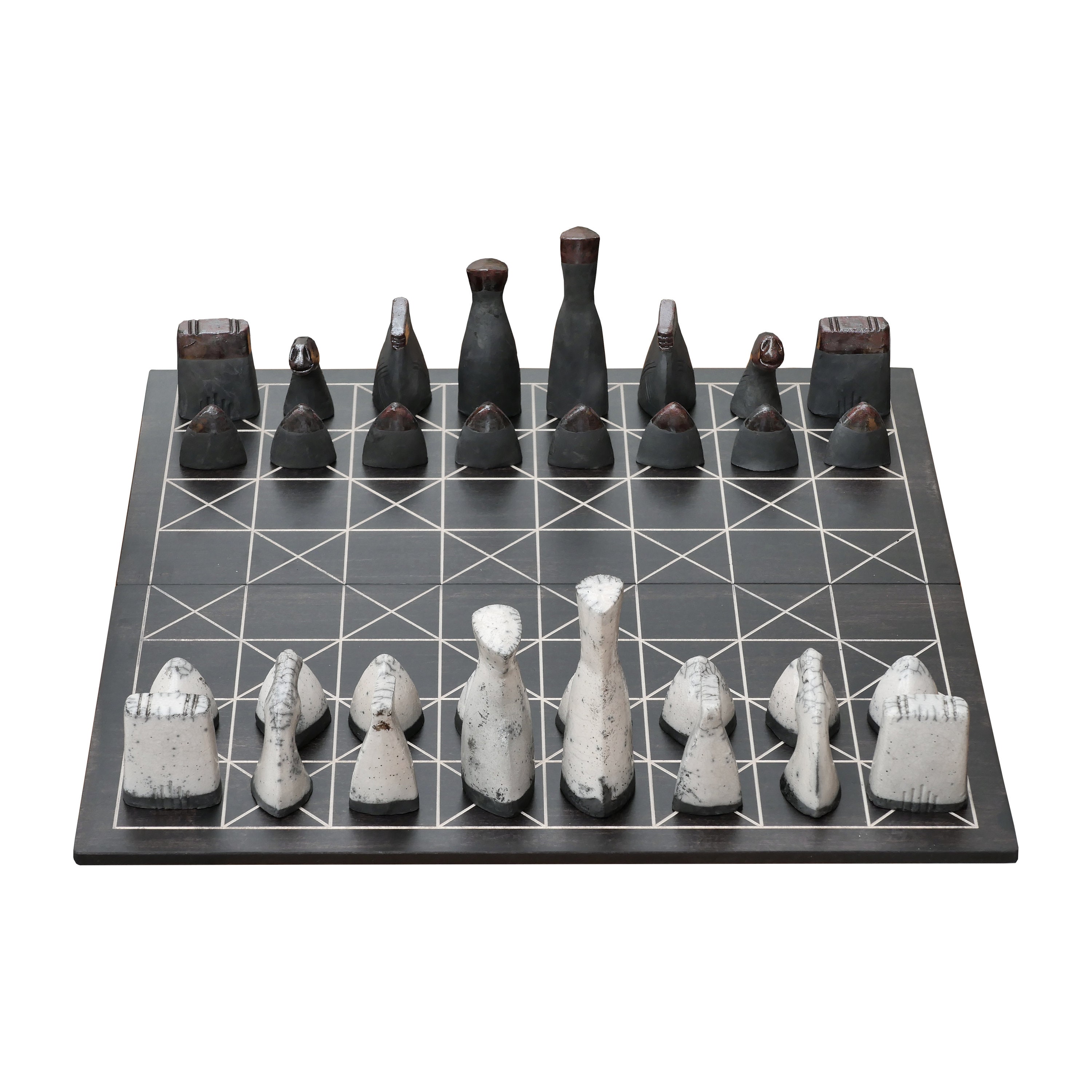 Raku Ceramic Chess Set - Etsy