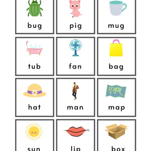 CVC Phonics Words Printable Activity Worksheets, Preschool, Prek ...