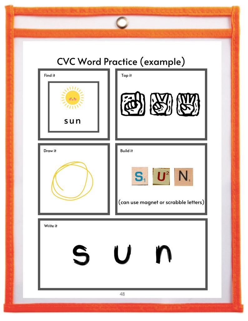 CVC Phonics Words Printable Activity Worksheets, Preschool, Prek ...