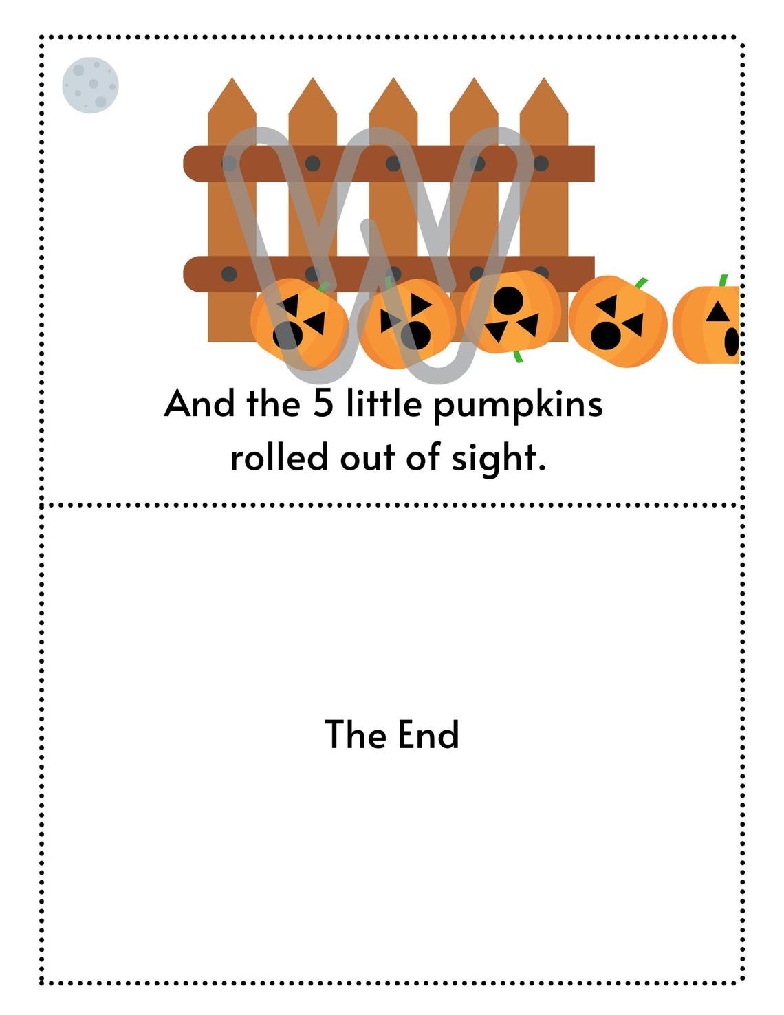 Five Little Pumpkins Sitting on a Gate Halloween Poem Emergent Reader ...