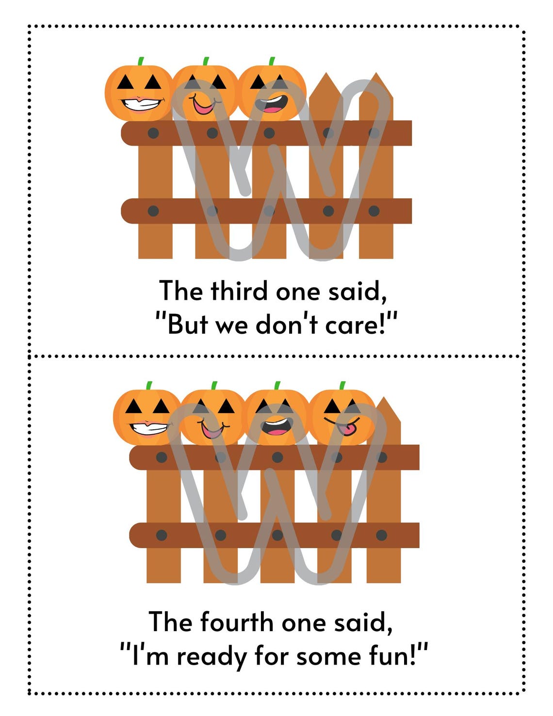 Five Little Pumpkins Sitting on a Gate Halloween Poem Emergent Reader ...