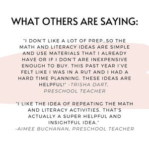 Preschool Prek Complete Curriculum (printable) 30 Rotating Math ...