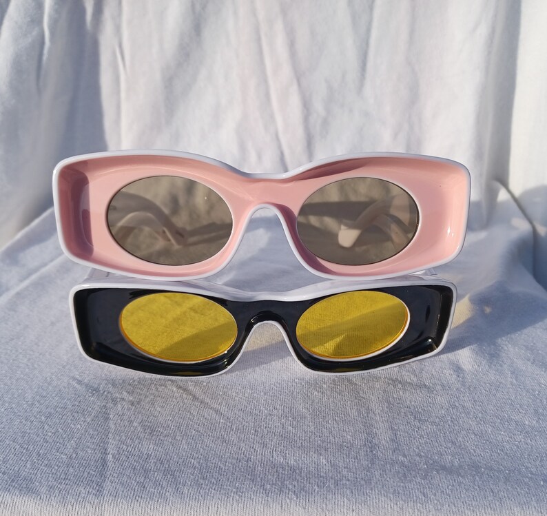 Inverted Frame Concave Sunglasses Women Fashion - Etsy