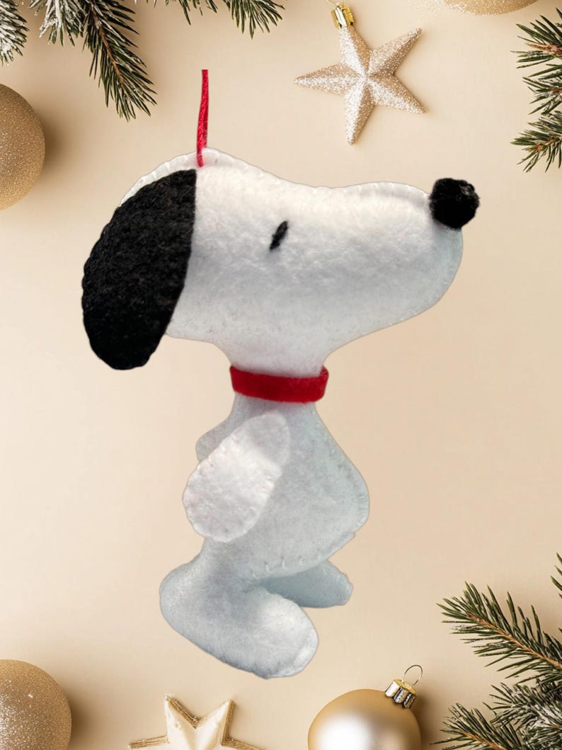 DIY Snoopy Felt Ornament Pattern: Christmas Decoration (PDF Pattern) - Etsy