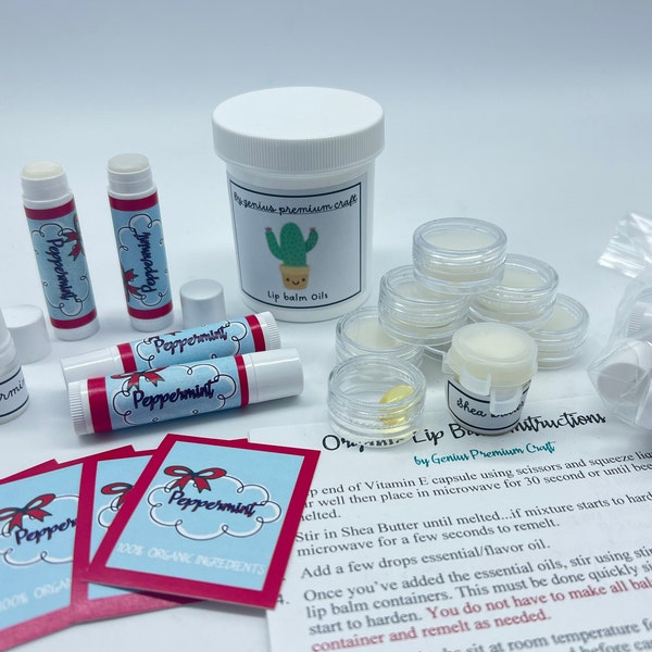 Diy Lip Balm Kit - Etsy
