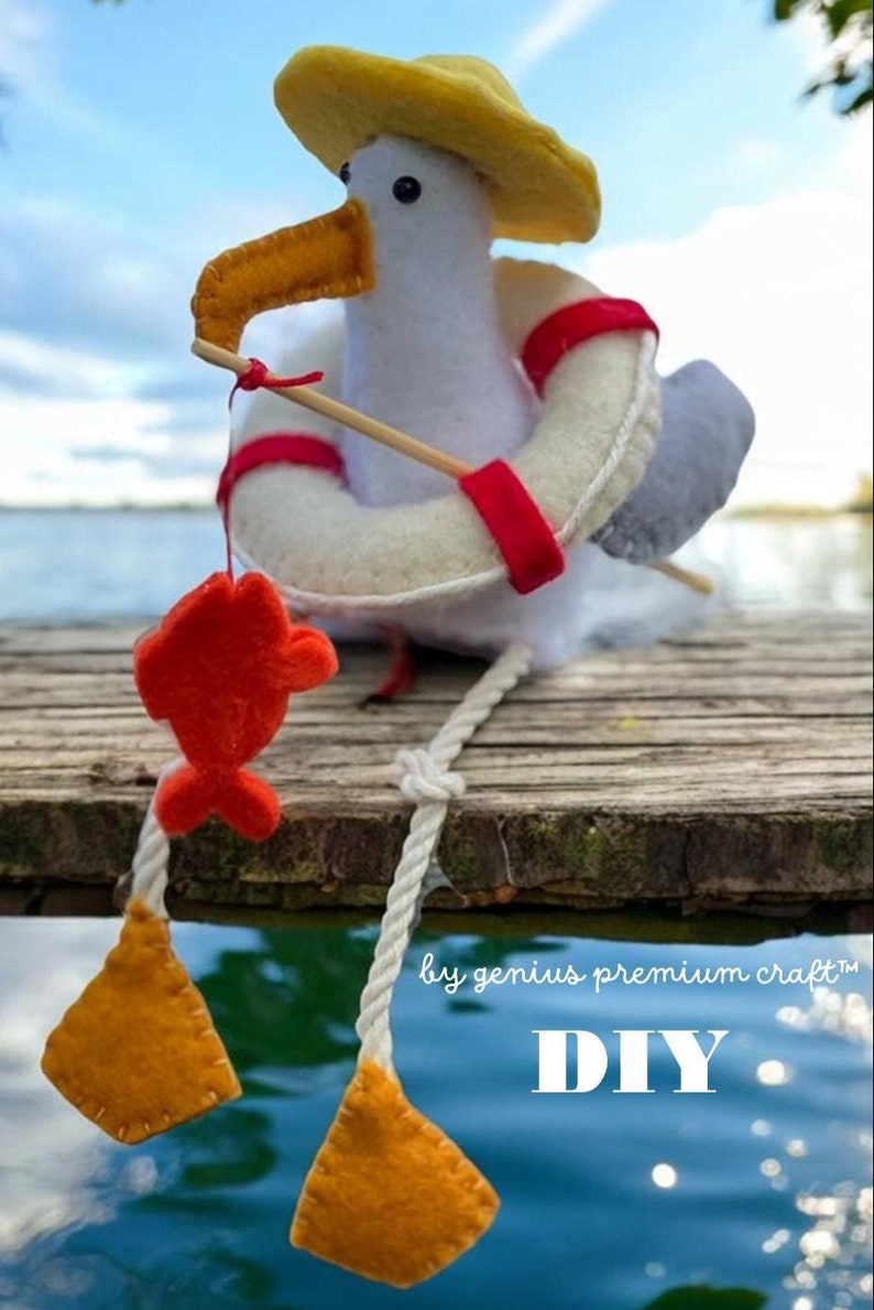 SEAGULL Fishing Sewing Pattern - Etsy