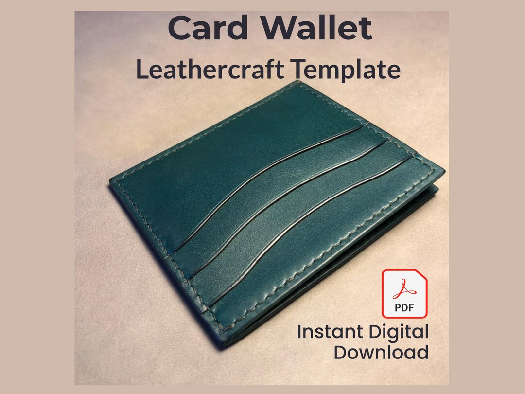 Minimalist Card Wallet - Digital Template File - Not the Actual Wallet ...