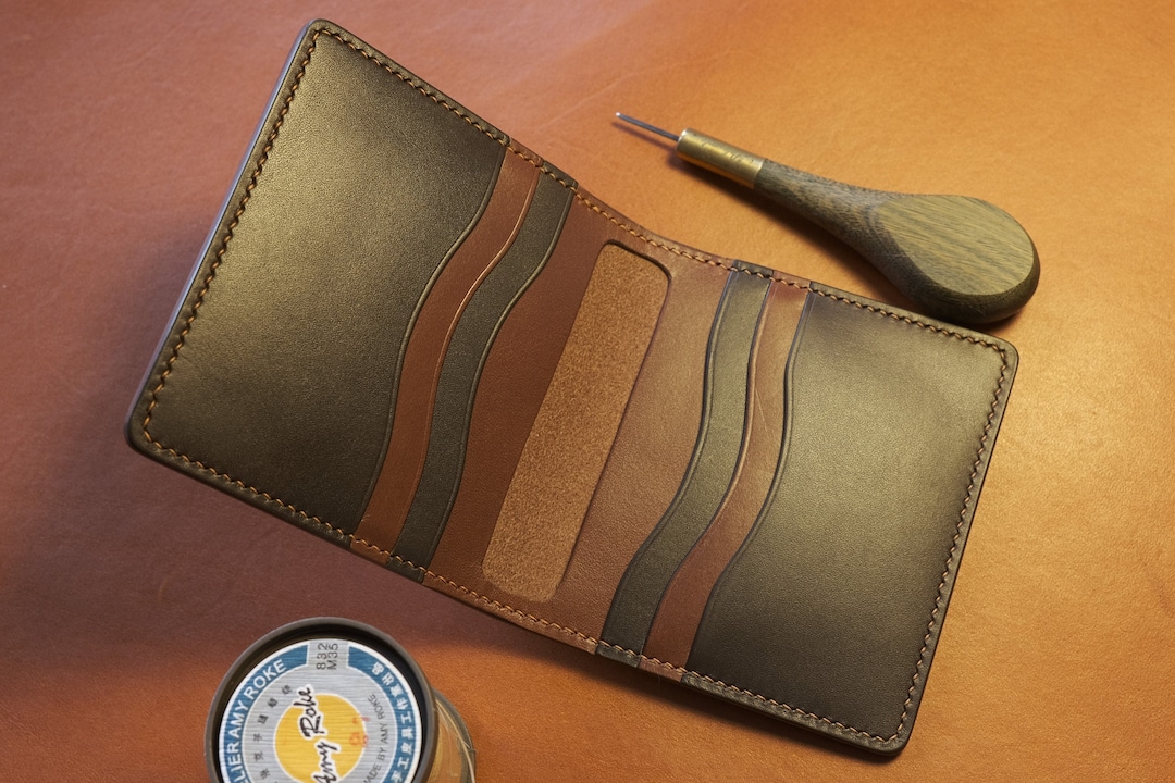 Modern Bifold Wallet / Full Grain Vegetable Tanned Leather Wallet ...