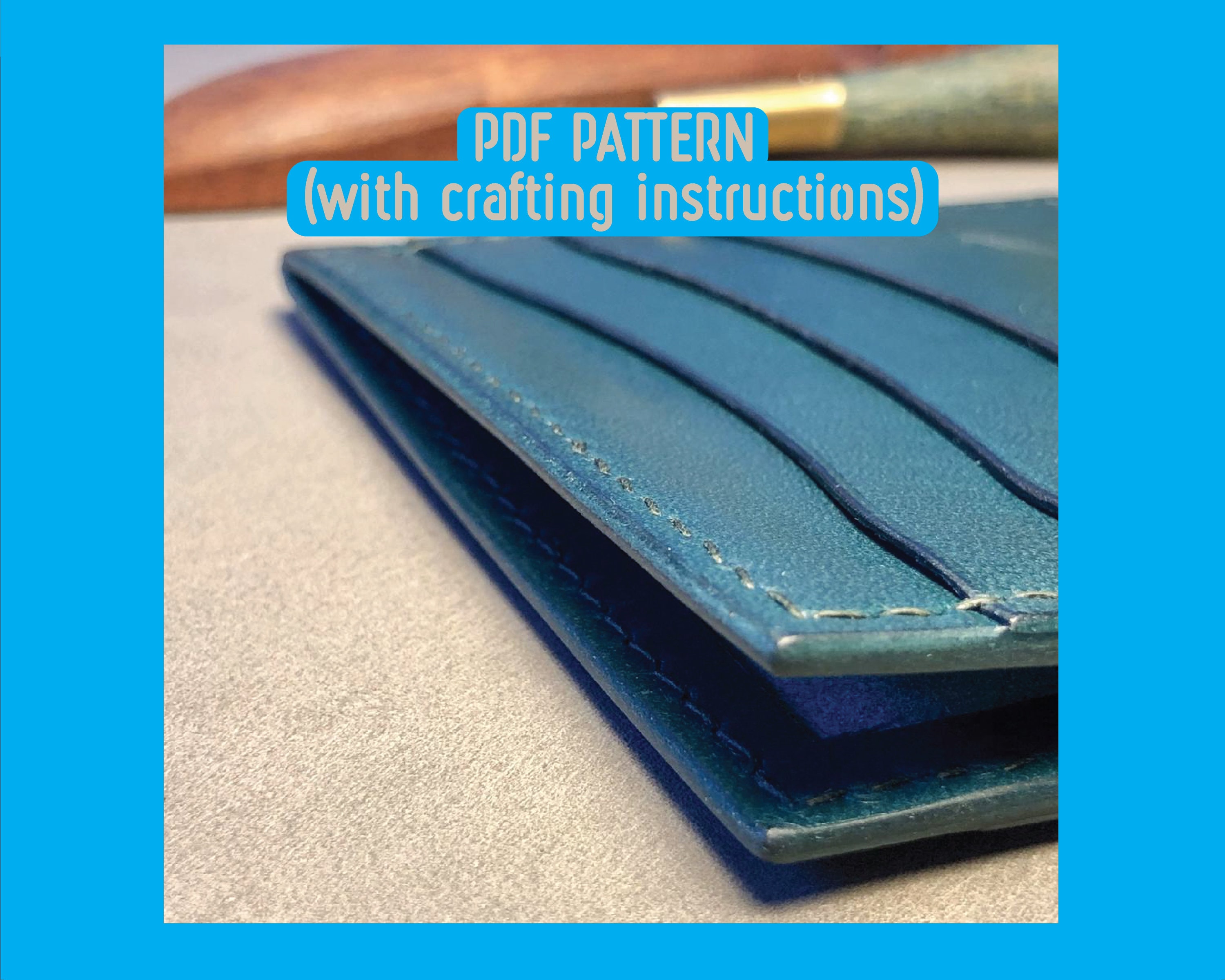 Minimalist Card Wallet Digital Template File Not the - Etsy