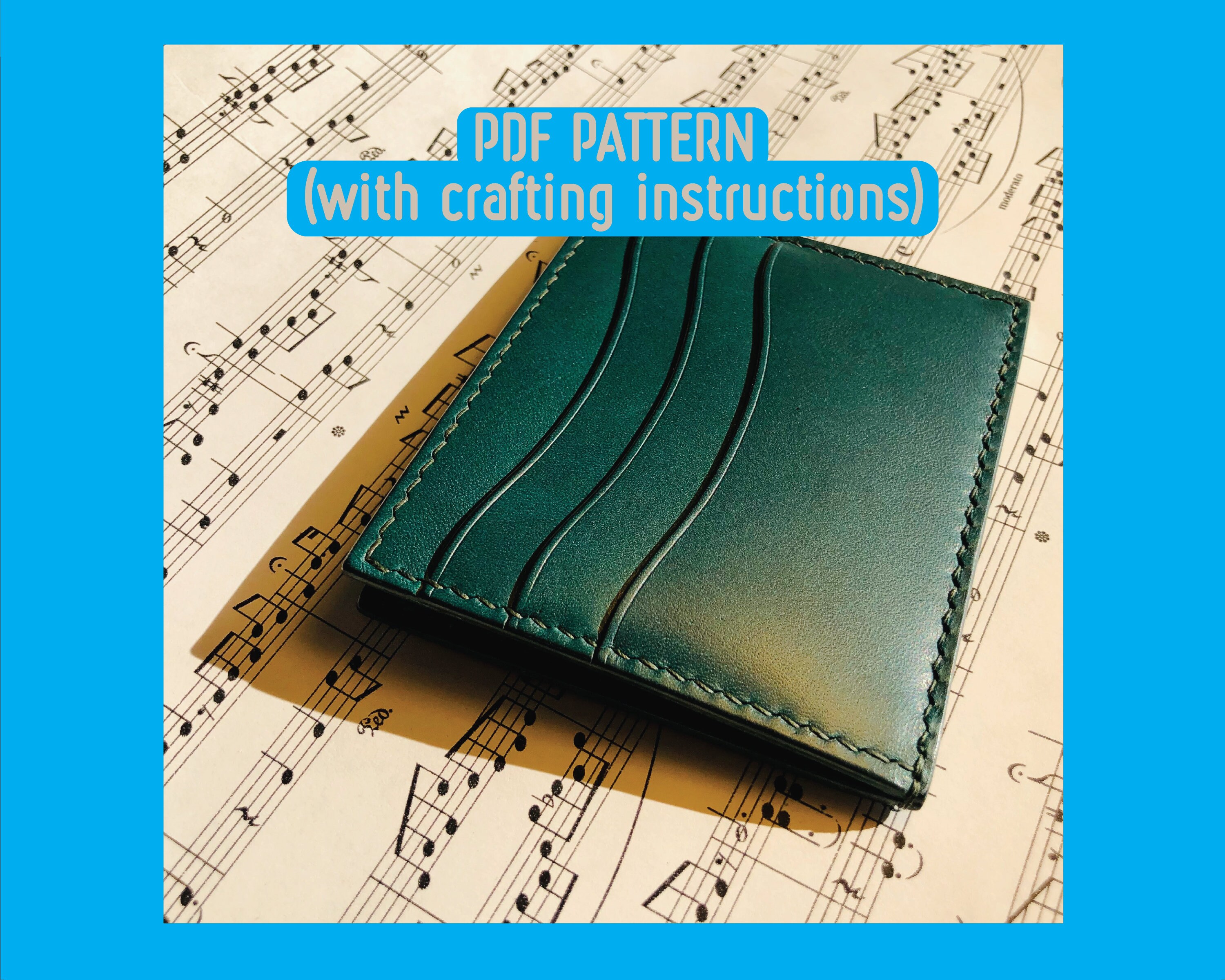 Minimalist Card Wallet Digital Template File Not the - Etsy