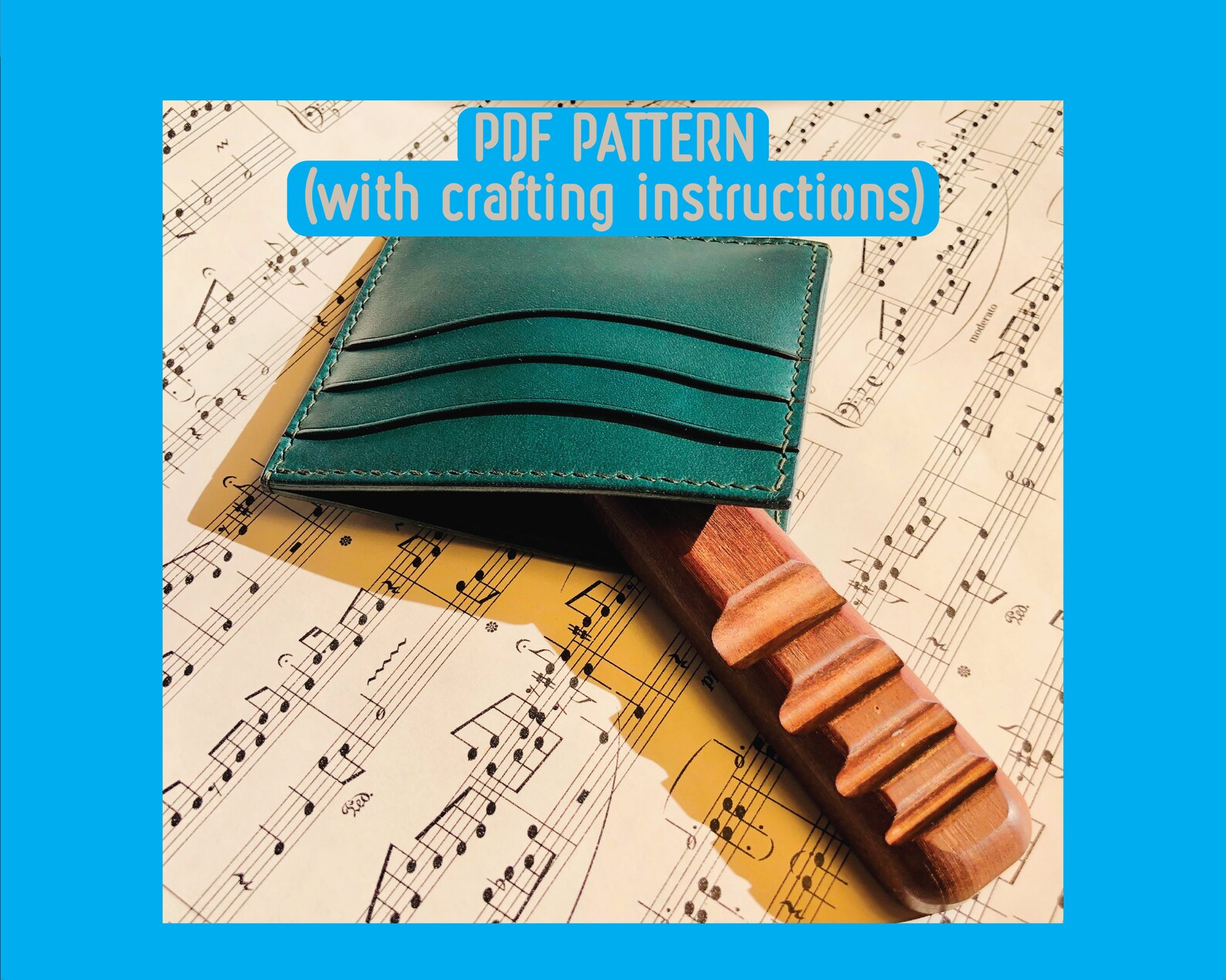 Minimalist Card Wallet Digital Template File Not the - Etsy