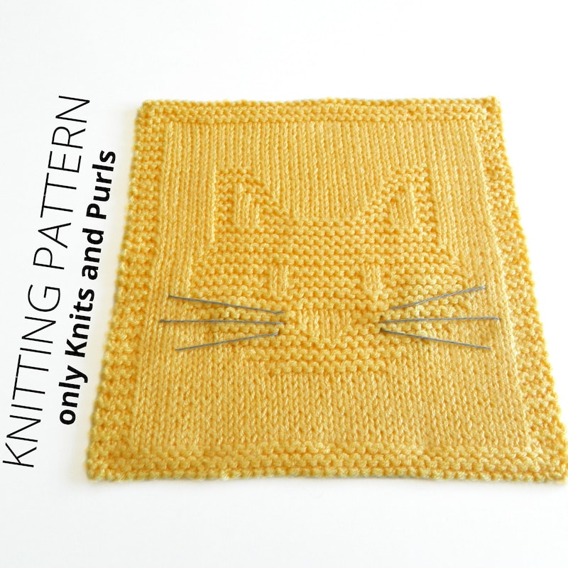 Knitted Head Scarf Cat - Etsy UK