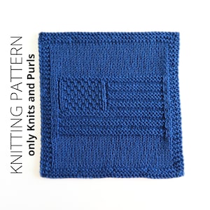 USA FLAG Dishcloth, USA Flag Knitting Pattern, American Knitting ...