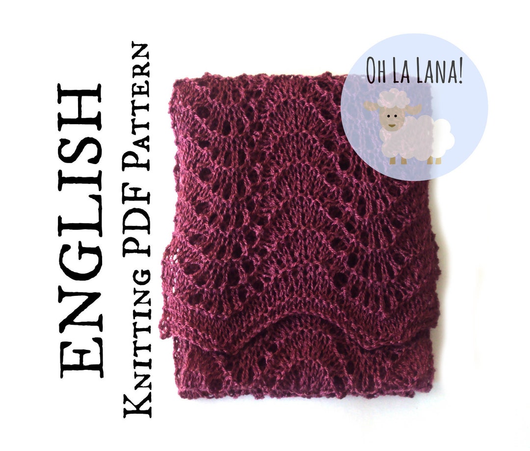 Feather and Fan Lace Scarf Knitting Pattern: Beginner Friendly (instant ...