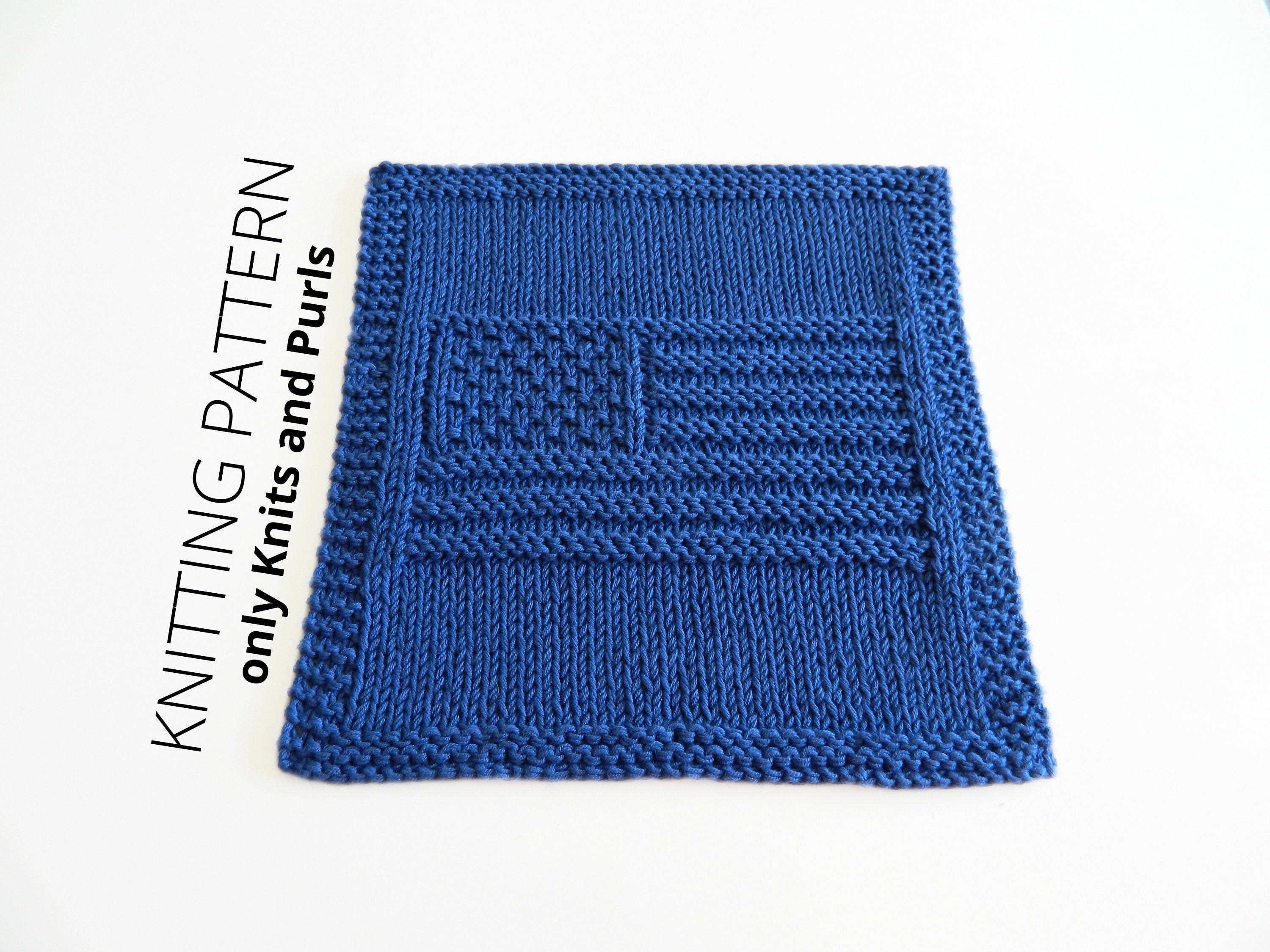 USA FLAG Dishcloth USA Flag Knitting Pattern American - Etsy