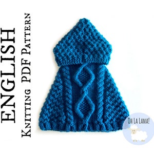 Esquel Baby Poncho KNITTING PATTERN, Knit Baby Poncho Pattern With ...