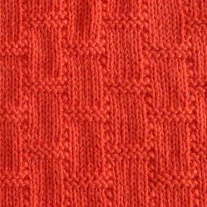 ROOF TILES Dishcloth Beginner Knitting PATTERN Easy Blanket Block ...