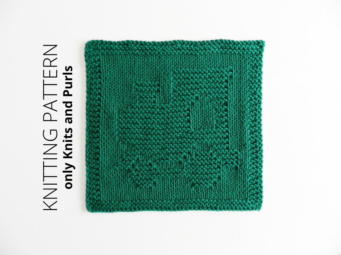 LOCOMOTIVE Knitting PATTERN, Steam Locomotive Dishcloth, Train ...