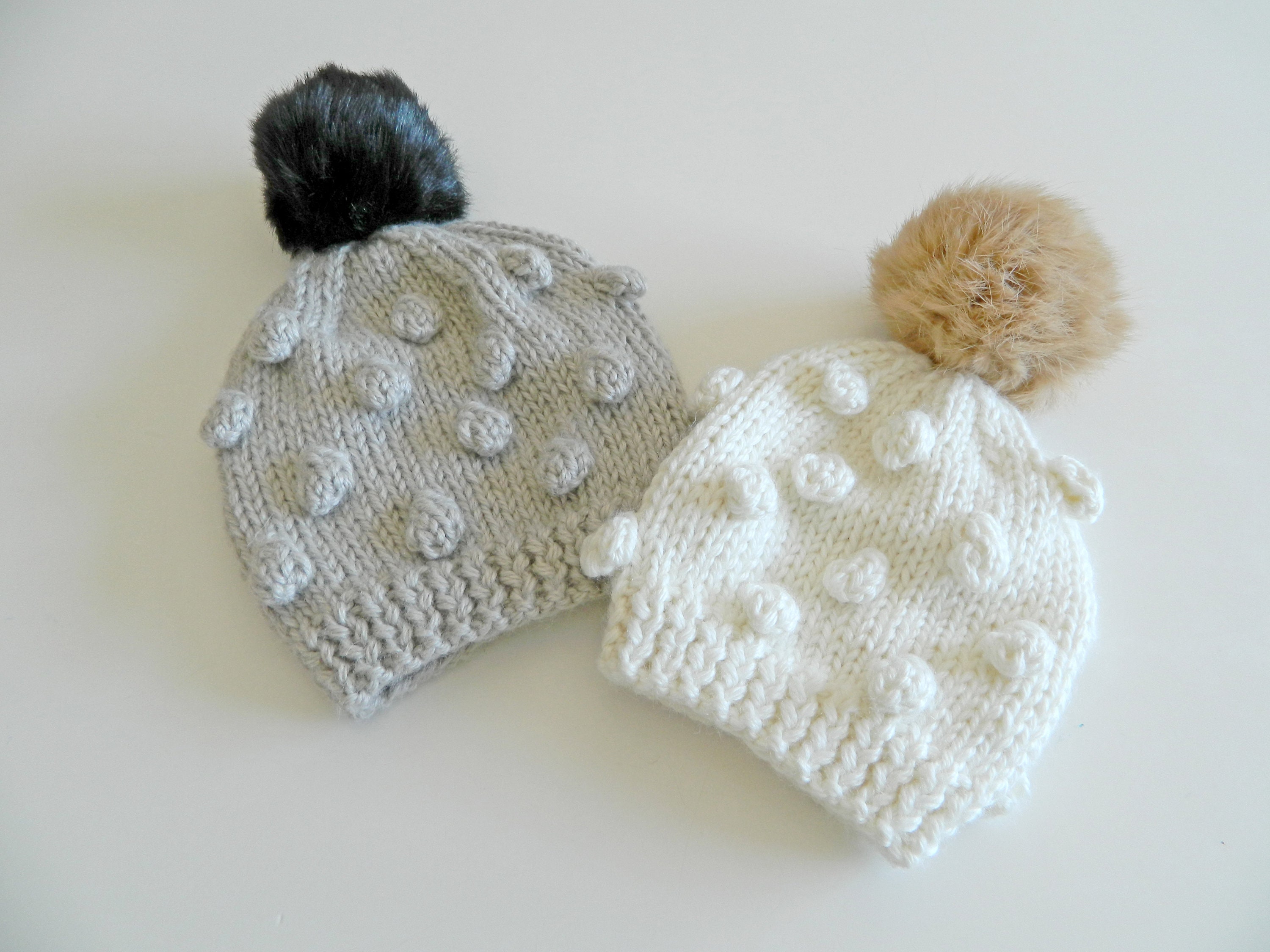 POPCORN Hat Knitting Pattern for Babies Toddlers and ADULTS | Etsy