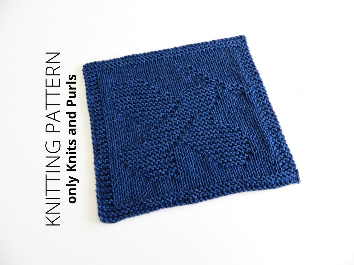 AIRPLANE Knitting Pattern, Airplane Dishcloth, Easy Blanket Block ...