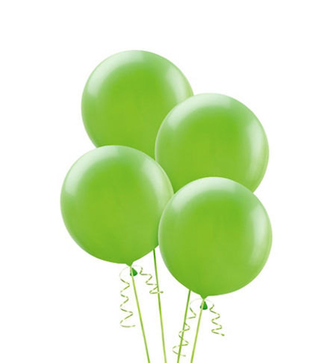 Large Round Lime Green Latex Balloons/ 4 CT Large Kiwi Green Balloons ...