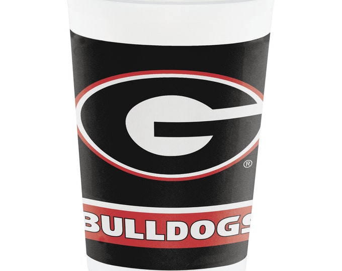 UGA Party Cups/ Georgia Bulldogs Cups/ UGA Football Cups/ UGA Party - Etsy