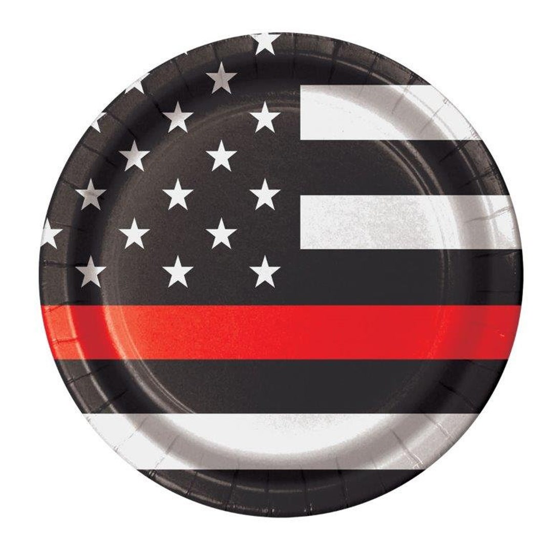 Firefighter Party Plates- Firefighter Paper Plates, Firefighter Party ...