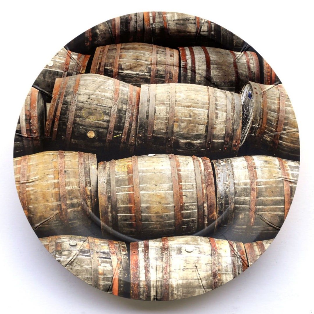 Aged to Perfection Bourbon Barrels Dessert Plates/whisky Barrel Themed ...