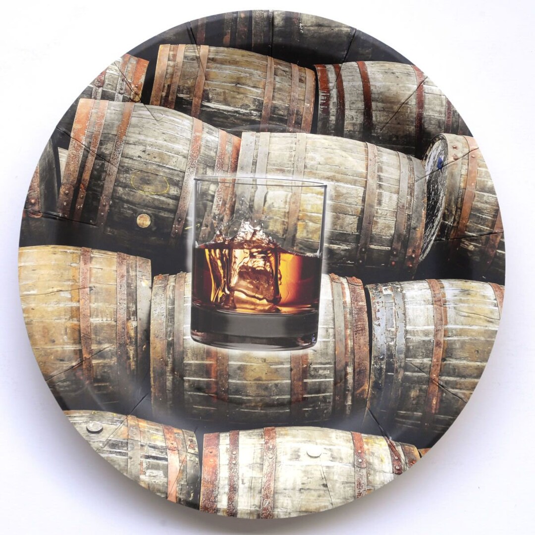 Aged to Perfection Bourbon Barrels Dinner Plates/whisky Barrel Themed ...