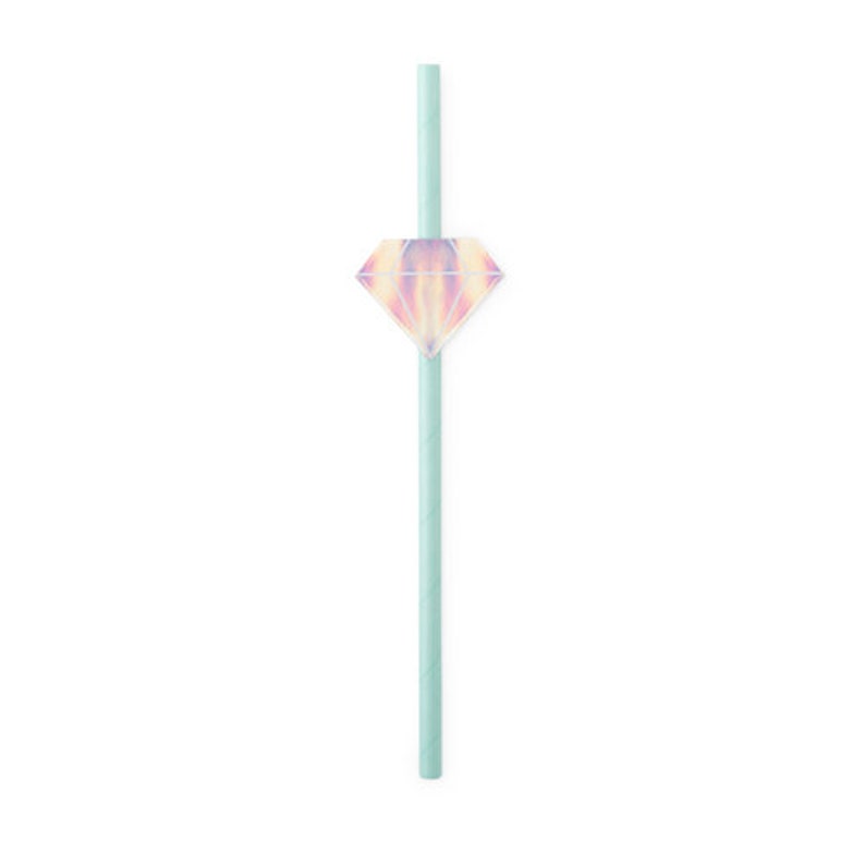 Shimmer Diamond Straws/ Diamond Drink Stirrers / Diamond Drink - Etsy