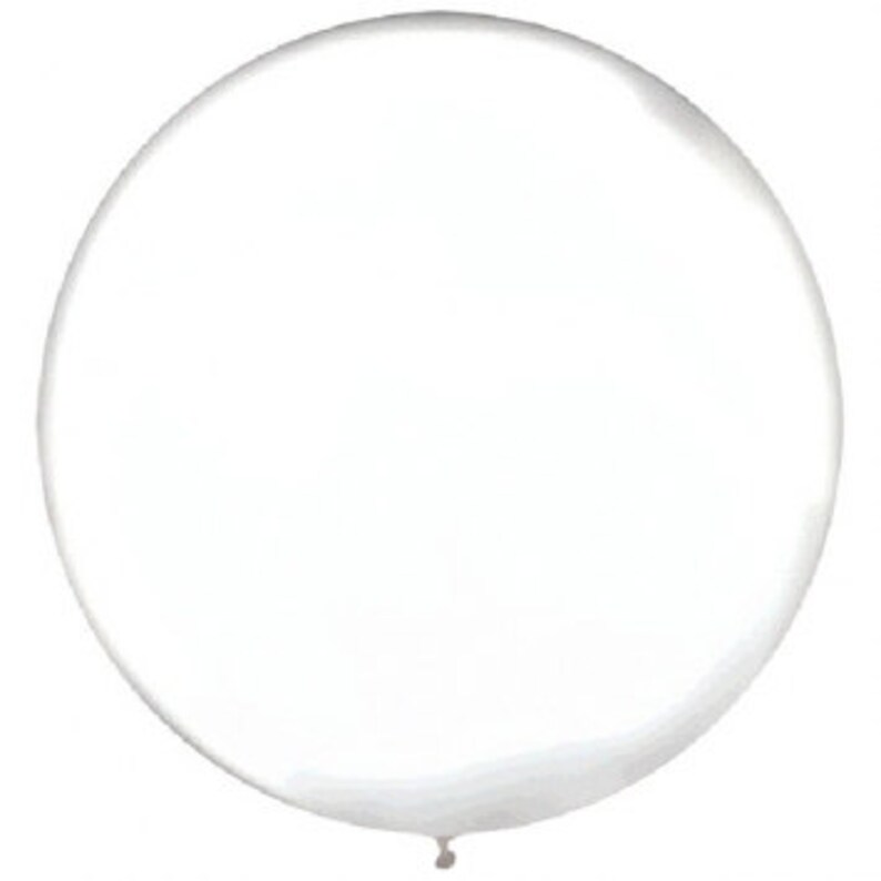 Large Round Clearlatex Balloons/ 4 CT Large Clear Balloons/ XL - Etsy