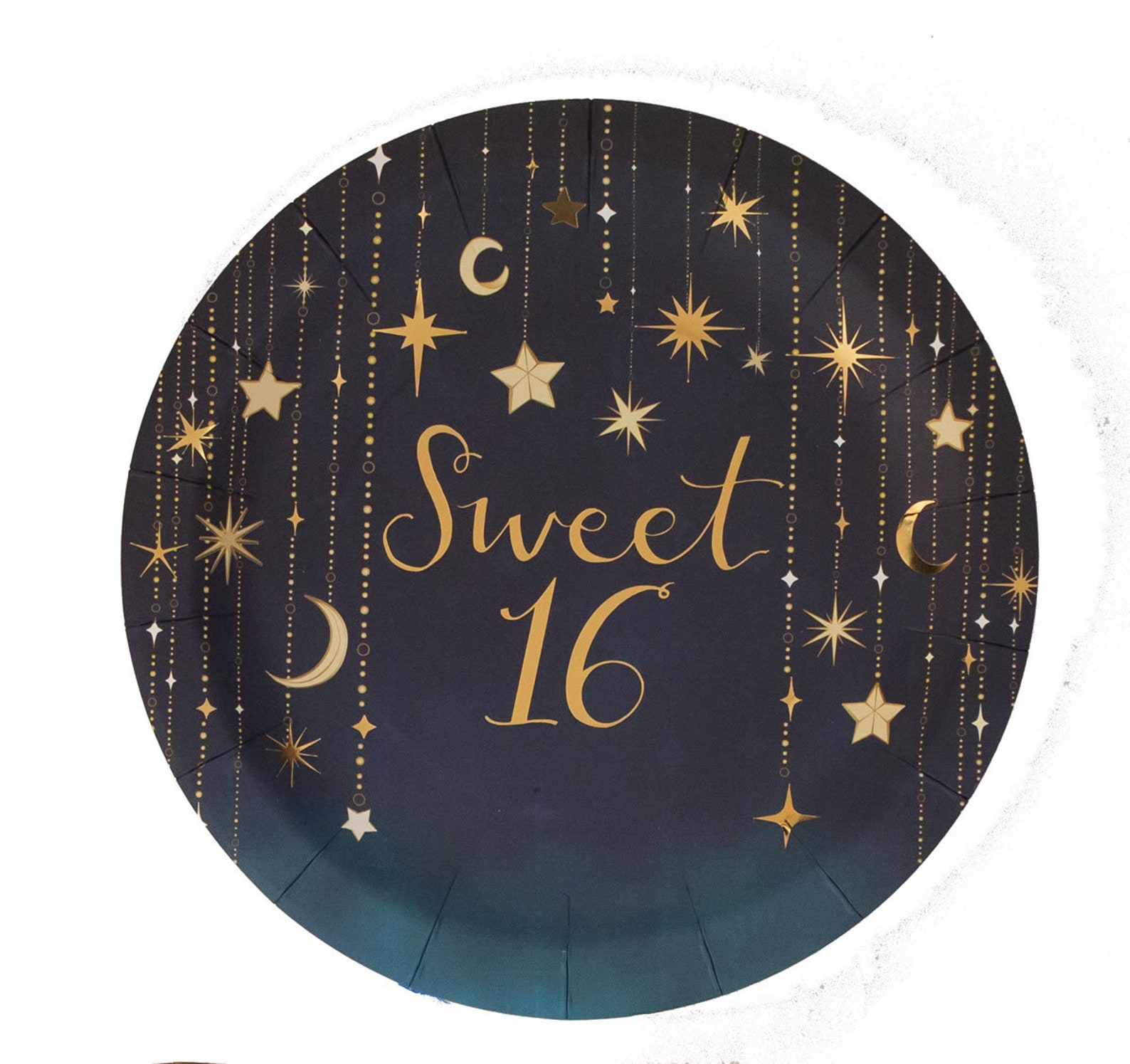 Starry Night Sweet 16 Party Plates/cosmic Themed Sweet 16 Party Plates ...