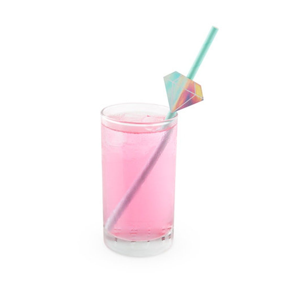 Shimmer Diamond Straws/ Diamond Drink Stirrers / Diamond Drink Straws ...