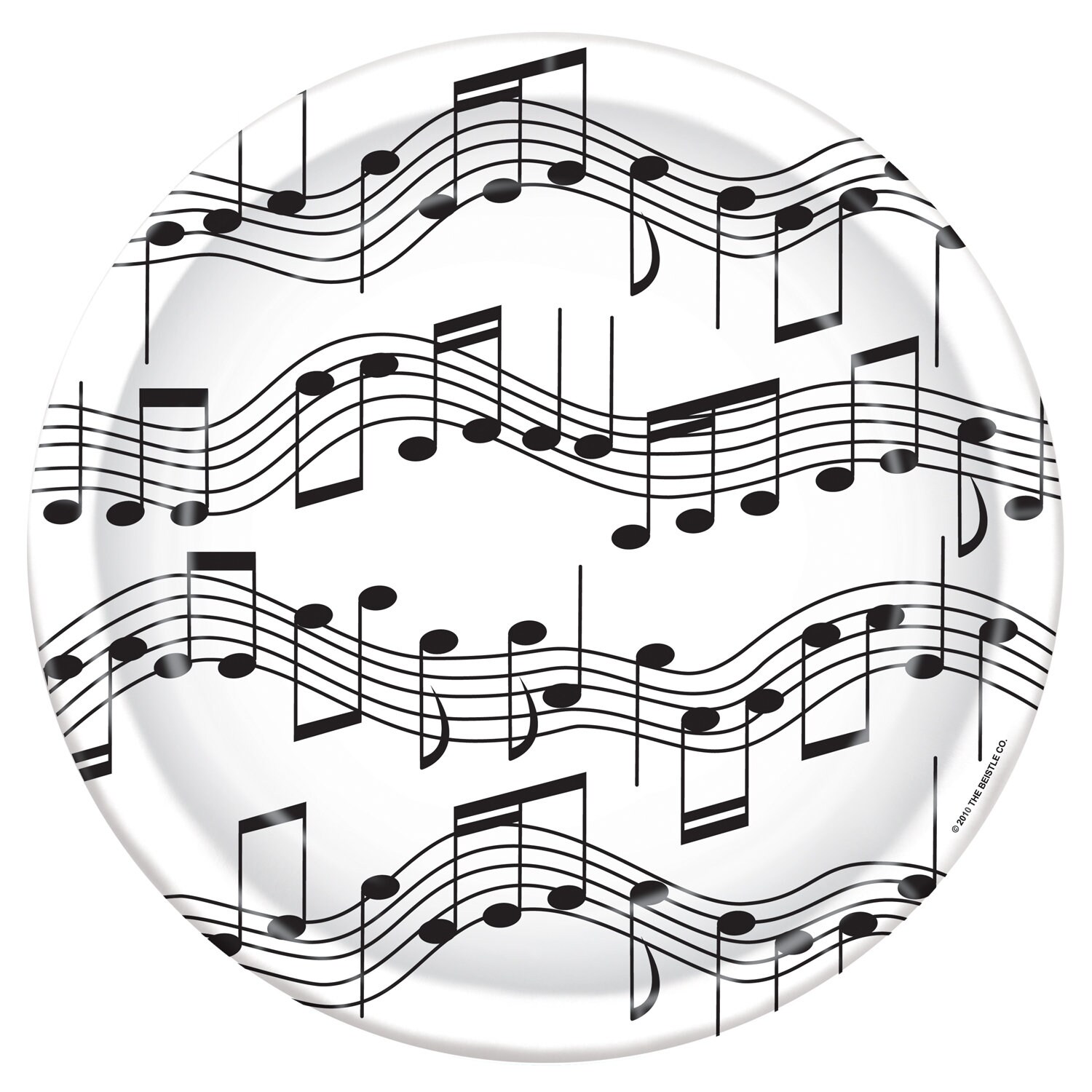 Musical Note Party Plates/small Musical Note Dessert Plates/rock N Roll ...