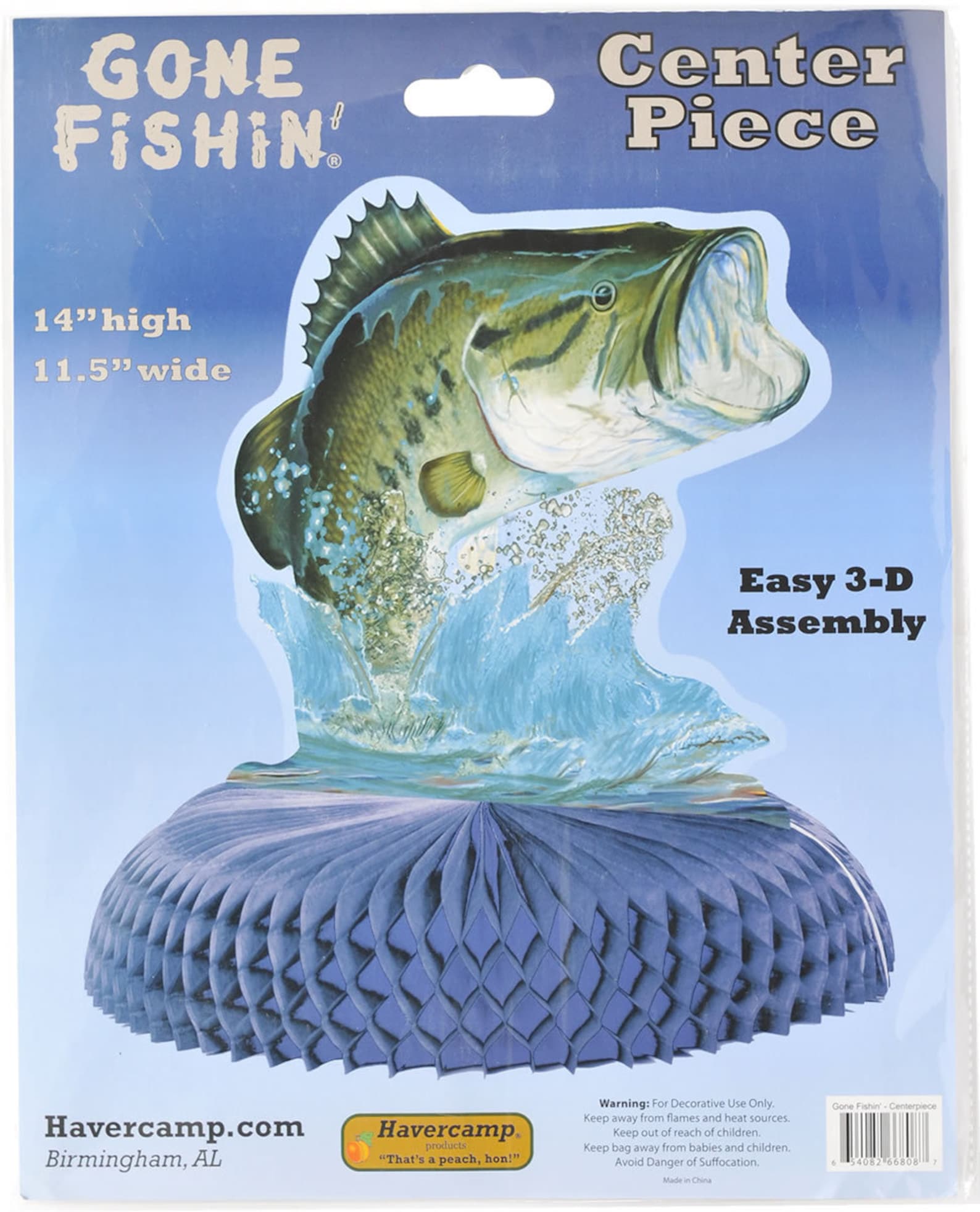 Bass Fishing Table Centerpiece/bass Fishing Party Table Centerpiece ...